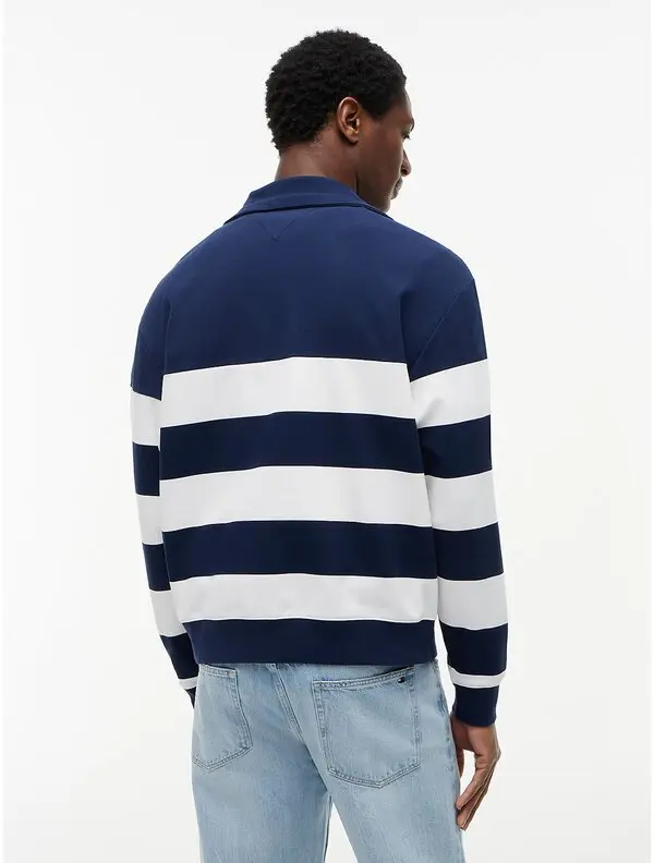 Tommy Hilfiger Breton Stripe Quarter-zip Sweatshirt