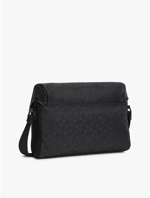 Tommy Hilfiger Flag Logo Jacquard Satchel With Flap Closure