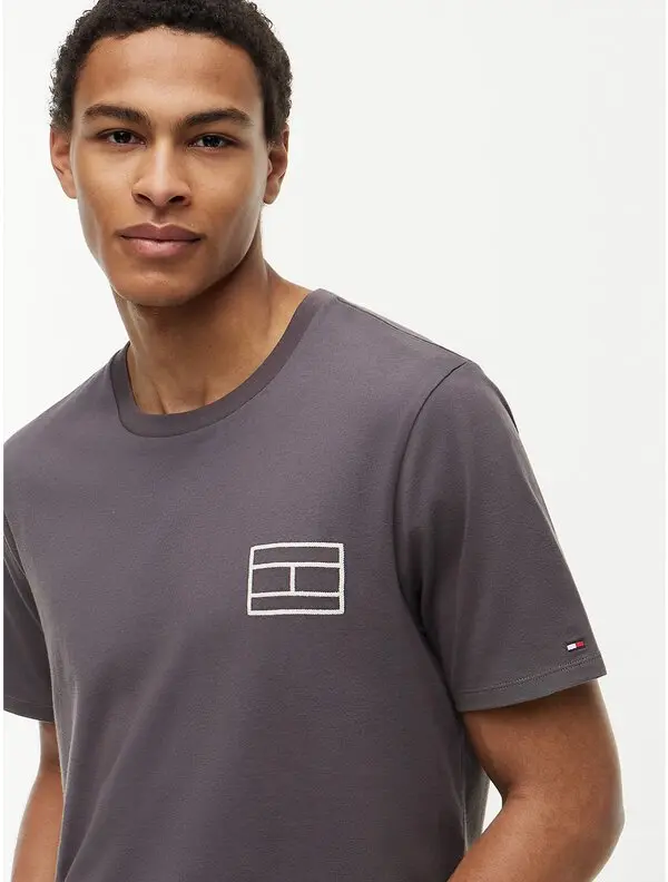 Tommy Hilfiger Embroidered Flag Logo T-shirt