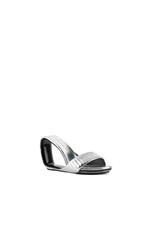 United Nude Mobius Hi Puffier Sandals - Silver Puffier