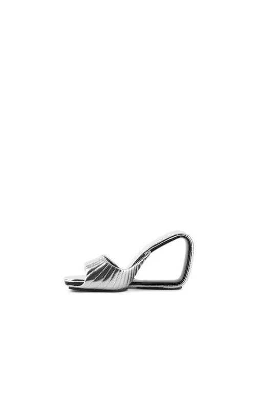 United Nude Mobius Hi Puffier Sandals - Silver Puffier
