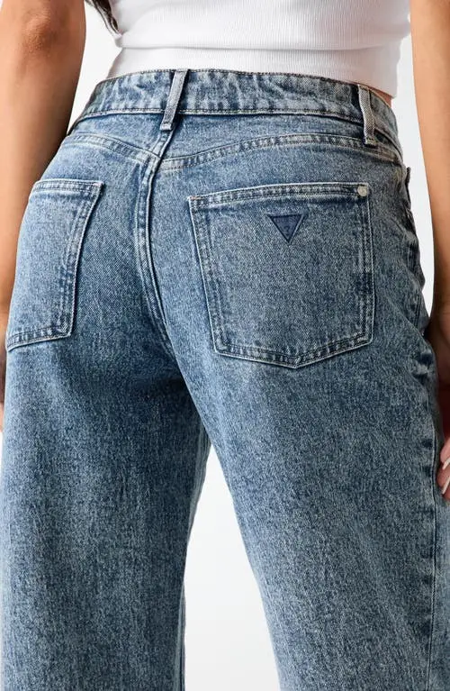 Guess Gaia Low Rise Straight Leg Jeans - Skh1-open