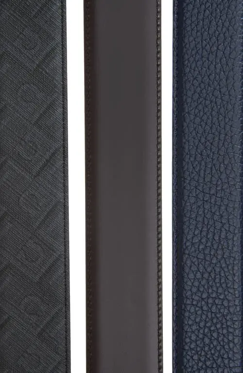 FERRAGAMO Set Of 3 Reversible Leather Belts With Interchangeable Buckles