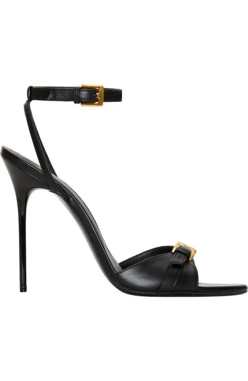 Balmain Anthem Smooth Leather Sandals