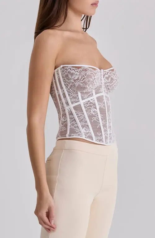 House Of Cb Ayana Lace Corset Top