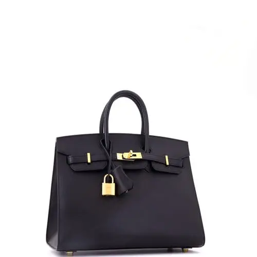 Hermès Birkin Sellier Bag Madame With Gold Hardware 25 - Black