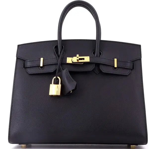 Hermès Birkin Sellier Bag Black Madame With Gold Hardware 25 - Noir