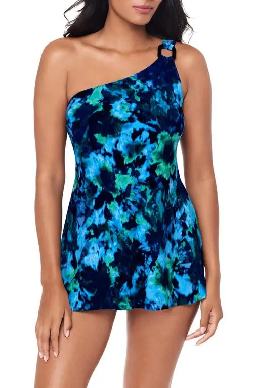 Magicsuit Mashup Amal Skirted One-piece Swimsuit - Blue Multi