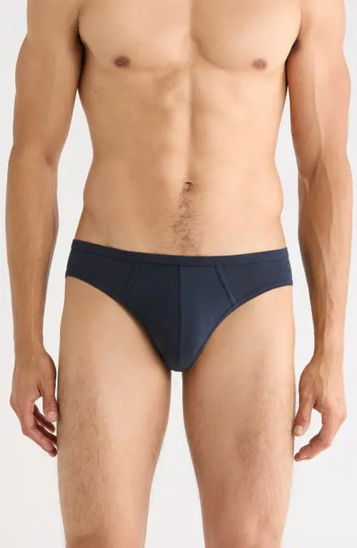 RON DORFF Slim Y-front Stretch Cotton Briefs - Navy