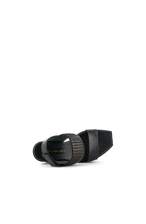 United Nude Delta Wedge Puffier Sandals - Black