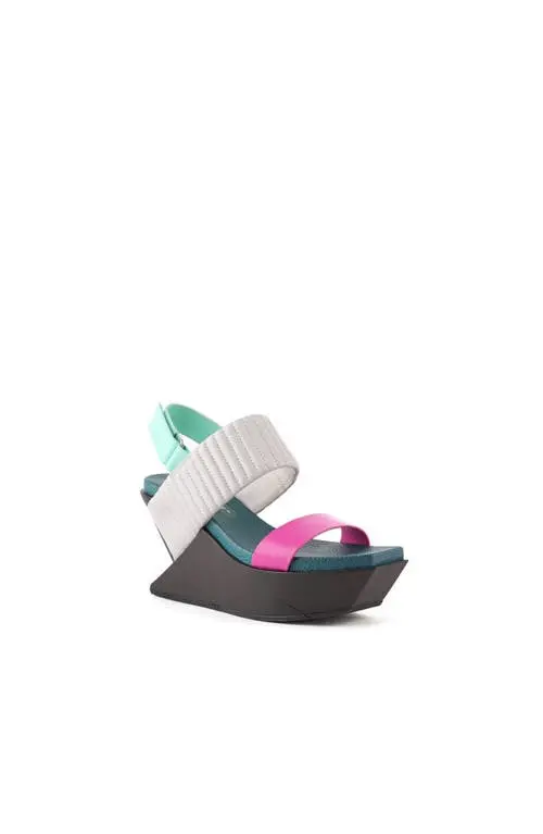 United Nude Delta Wedge Puffier Sandals - Fuchsion