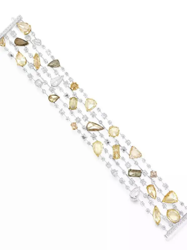 HYT JEWELRY Diamond And Rose-cut Diamond Bracelet
