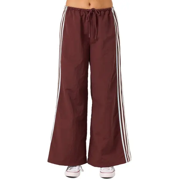 O'Neill Blaine Striped Wide Leg Pants - Chocolate