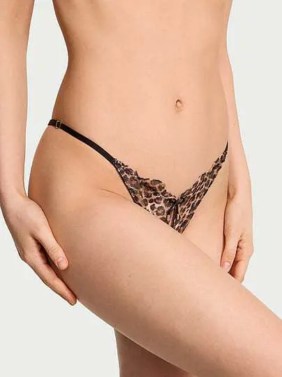 Victoria's Secret Very Sexy Geo Leo Embroidery Peekaboo Brazilian Panty - Print