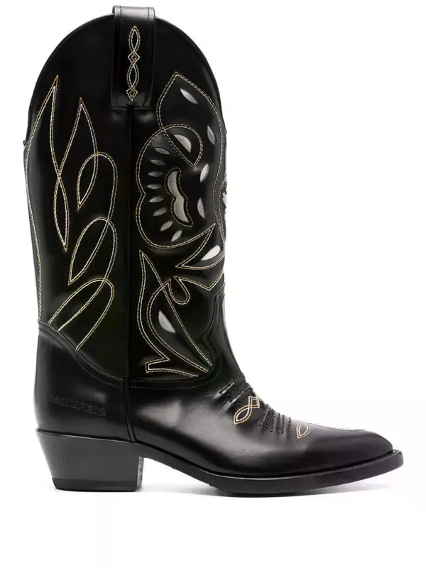 Dsquared2 70mm Cut-out Leather Mid-calf Boots