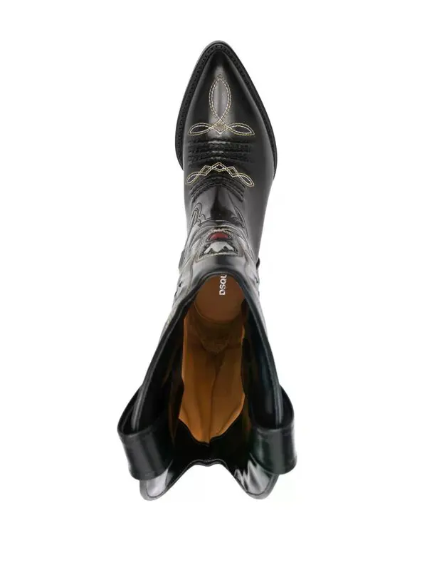 Dsquared2 70mm Cut-out Leather Mid-calf Boots