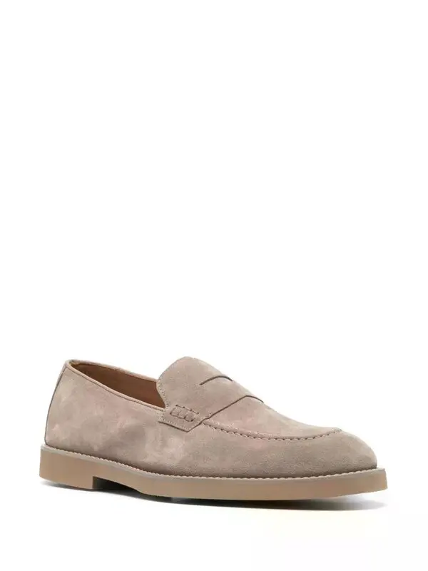 DOUCAL'S Almond Suede Loafers