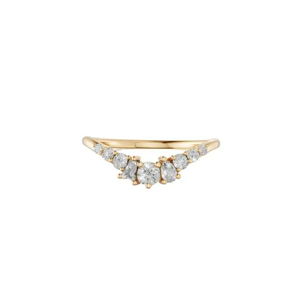 AYA FINE JEWELRY Multi-shape Lab-diamond Cluster Ring, 0.41 Ctw, 18k Gold - Yellow