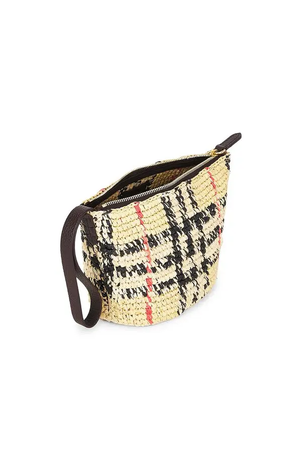 Burberry Small Margate Pouch In Brown,blue