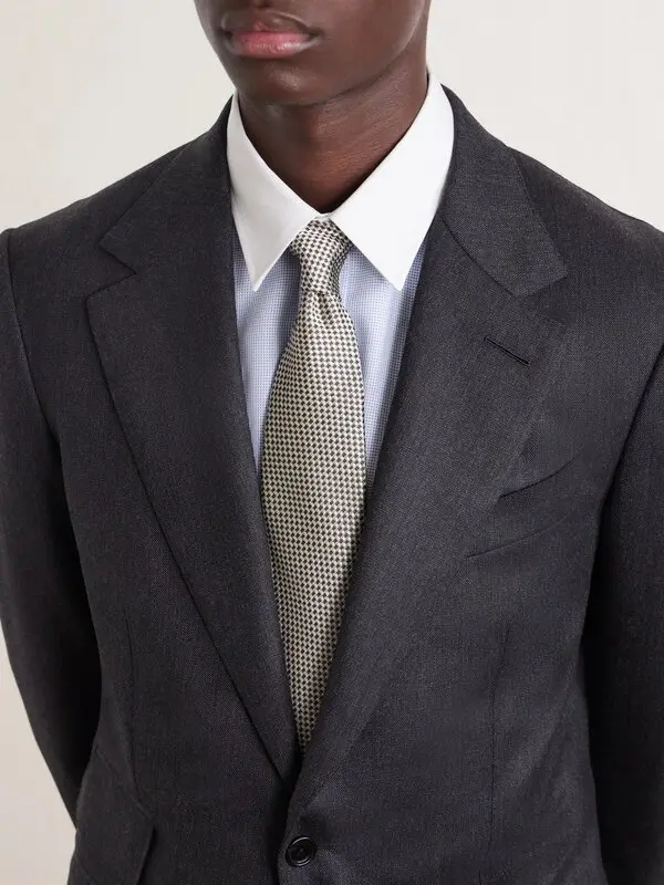 TOM FORD Shelton Wool-twill Suit Jacket - Gray