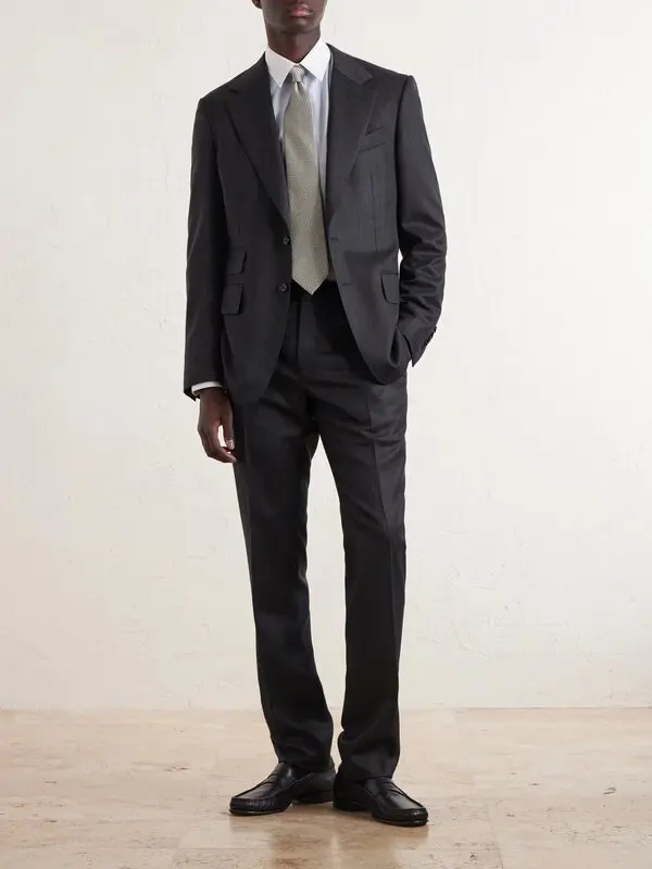 TOM FORD Shelton Straight-leg Wool-twill Suit Trousers