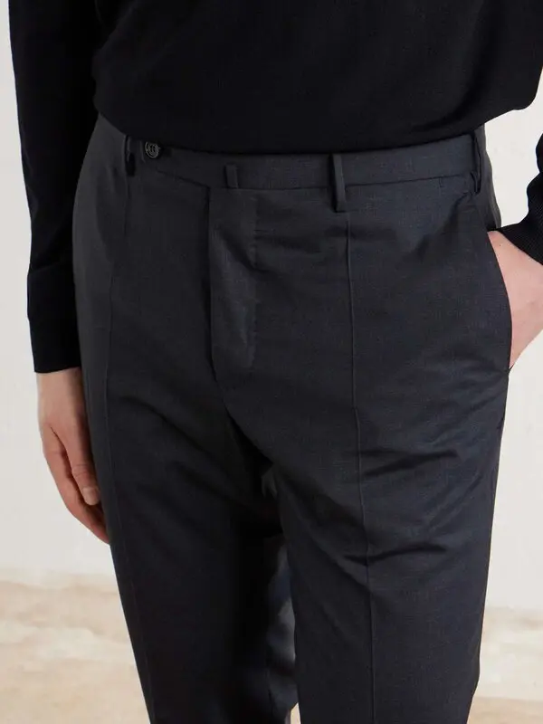 SLOWEAR Straight-leg Wool Suit Trousers