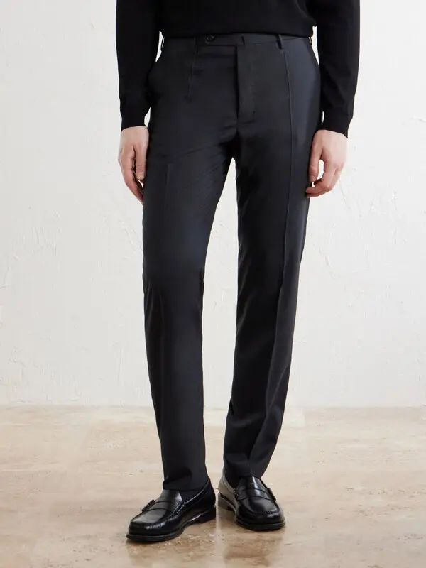 SLOWEAR Straight-leg Wool Suit Trousers