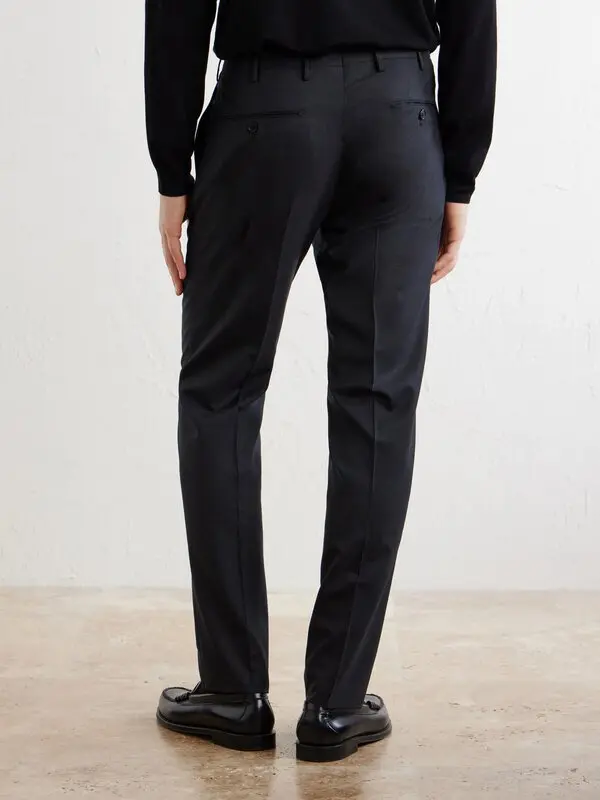 SLOWEAR Straight-leg Wool Suit Trousers