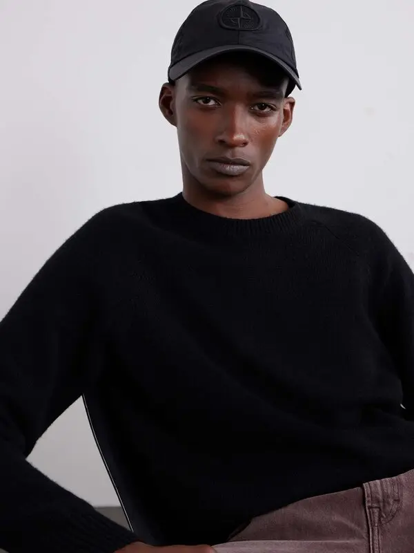 Stone Island Logo-appliquéd Shell Baseball Cap