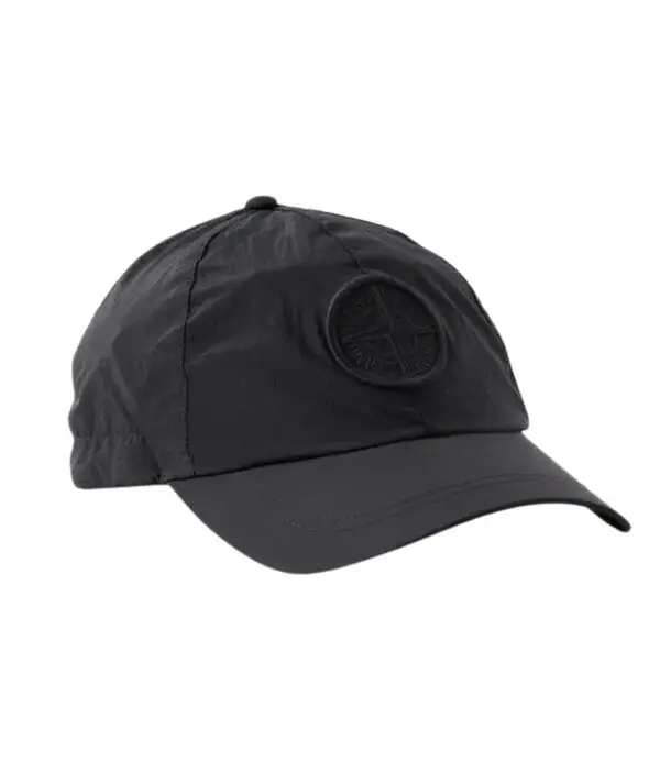 Stone Island Logo-appliquéd Shell Baseball Cap