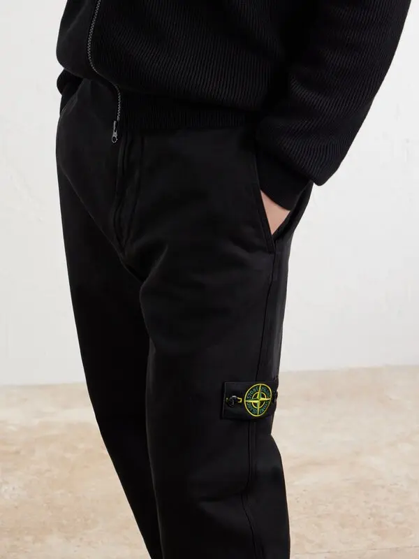 Stone Island Straight-leg Cotton Trousers