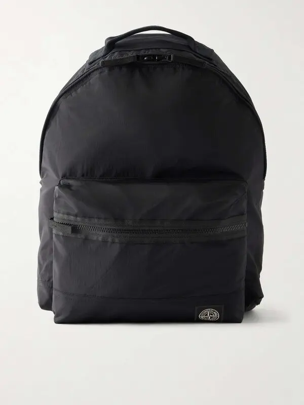Stone Island Logo-appliqué Shell Backpack