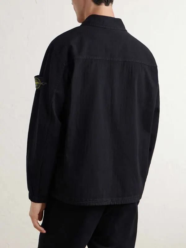 Stone Island Herringbone Cotton Overshirt