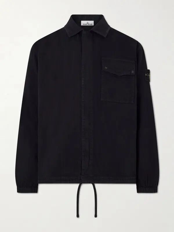 Stone Island Herringbone Cotton Overshirt