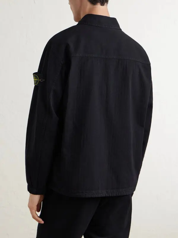 Stone Island Herringbone Cotton Overshirt