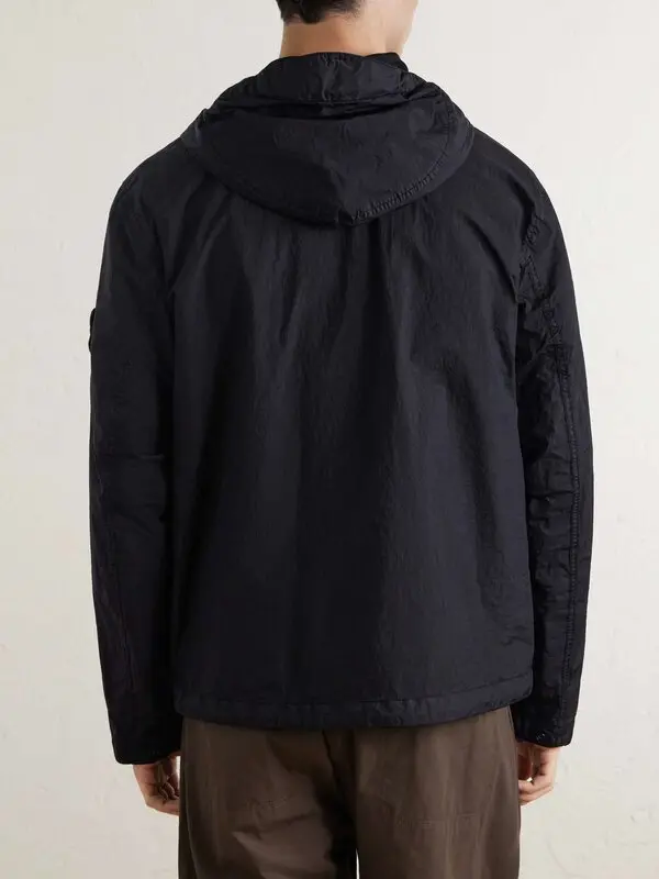 Stone Island Crinkle-shell Hooded Jacket