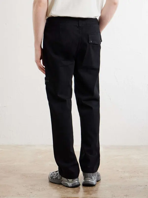 Stone Island Straight-leg Cotton Trousers
