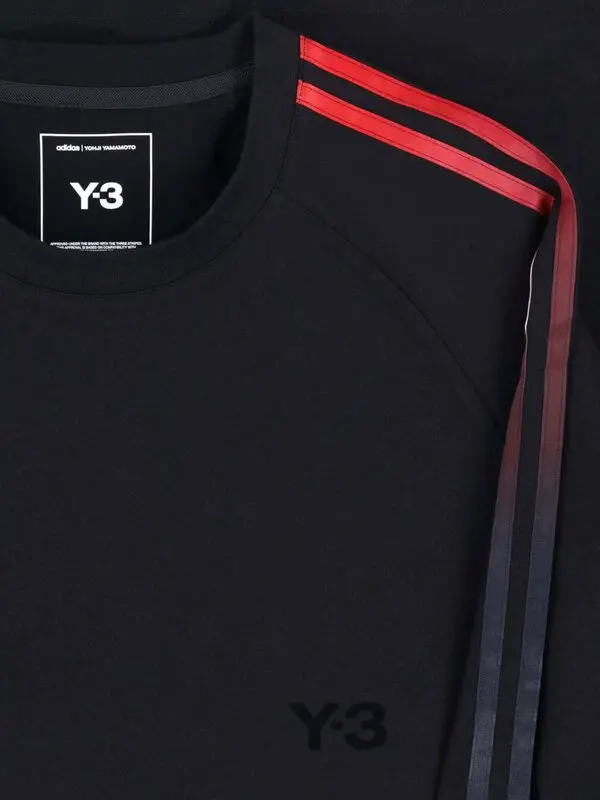 Y3 T-shirt "gradient 3 Stripes - Black