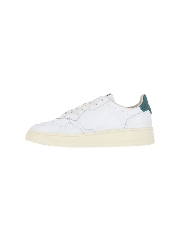 AUTRY Medalist Low Calf Leather Sneakers - White