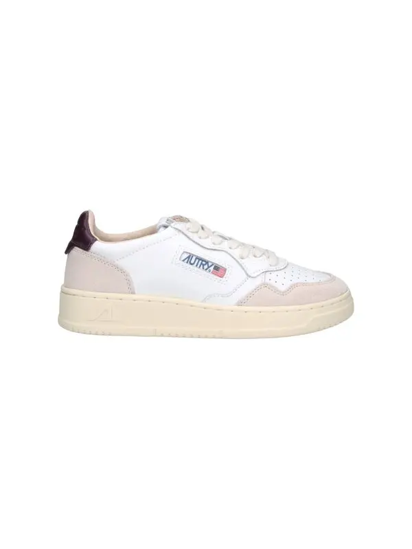 AUTRY Medalist Low Calf Leather Sneakers - White