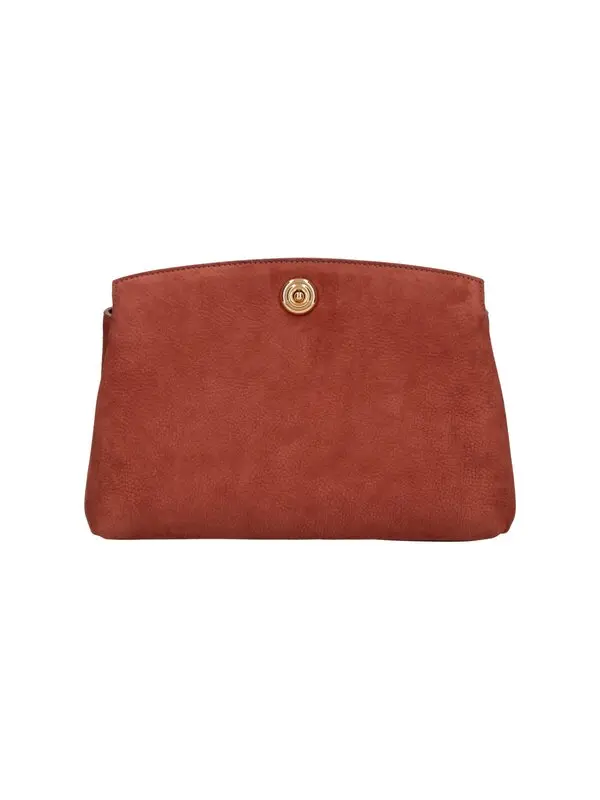 LIFFNER Pouch In Suede "pushlock - Brown