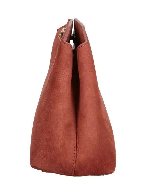 LIFFNER Pouch In Suede "pushlock - Brown