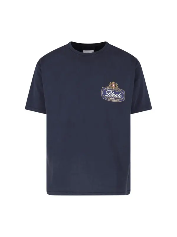 Rhude T-shirt "safari Crest - Black
