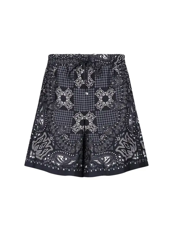 Amiri Shorts "ma Check - Black