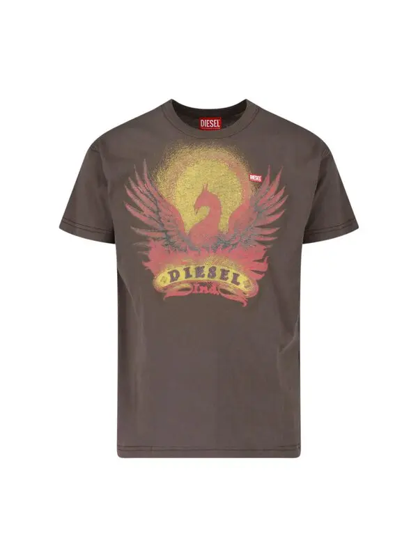 DIESEL® T-shirt "phoenix - Brown