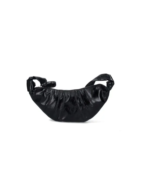 LEMAIRE Small Croissant Shoulder Bag - Black