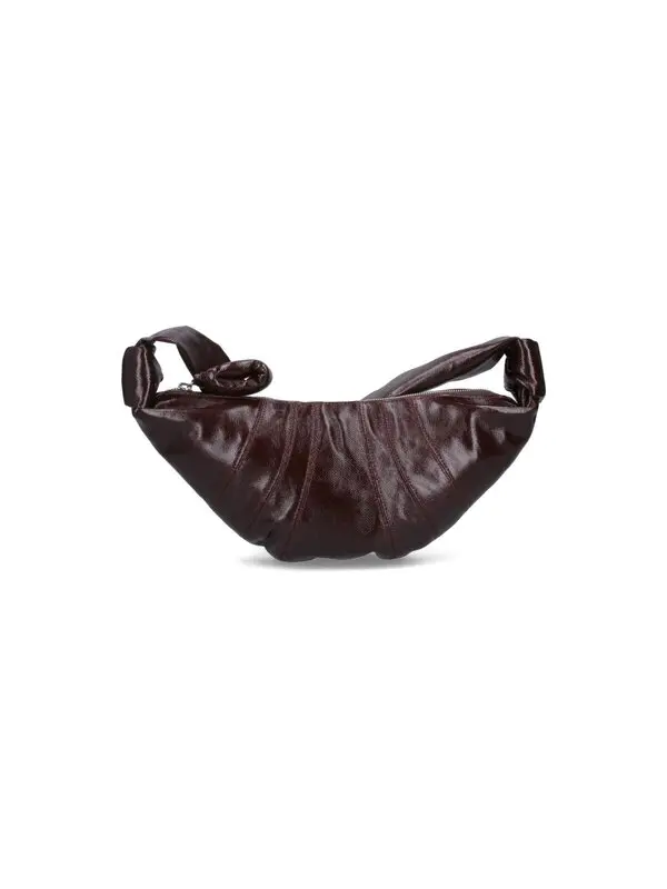 LEMAIRE Small Shoulder Bag "croissant - Brown