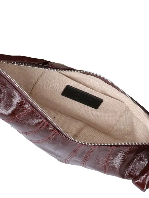 LEMAIRE Small Shoulder Bag "croissant - Brown