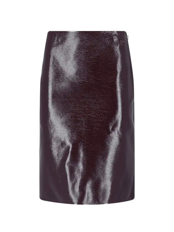 COURREGES Vinyl Midi Skirt