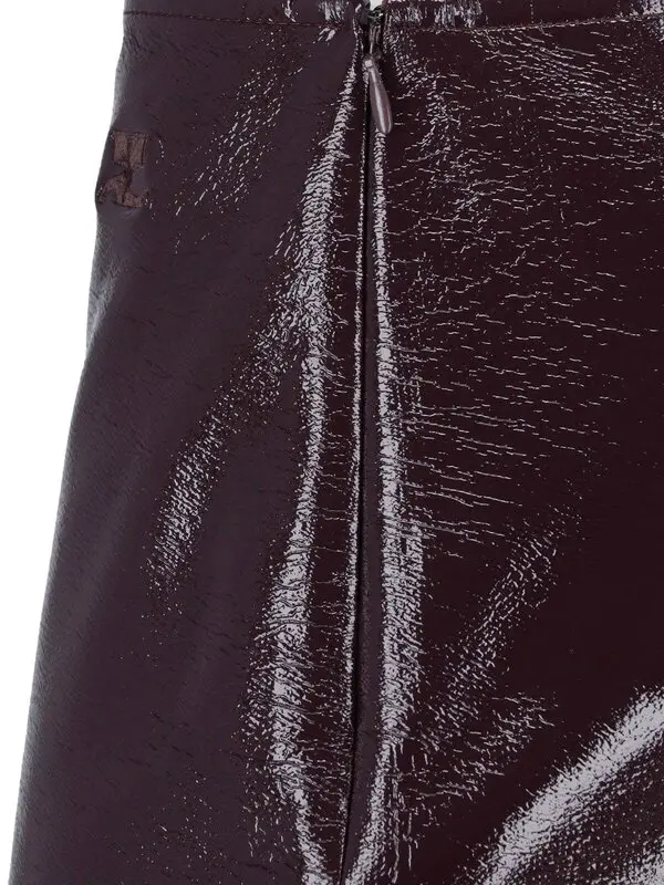 COURREGES Vinyl Midi Skirt